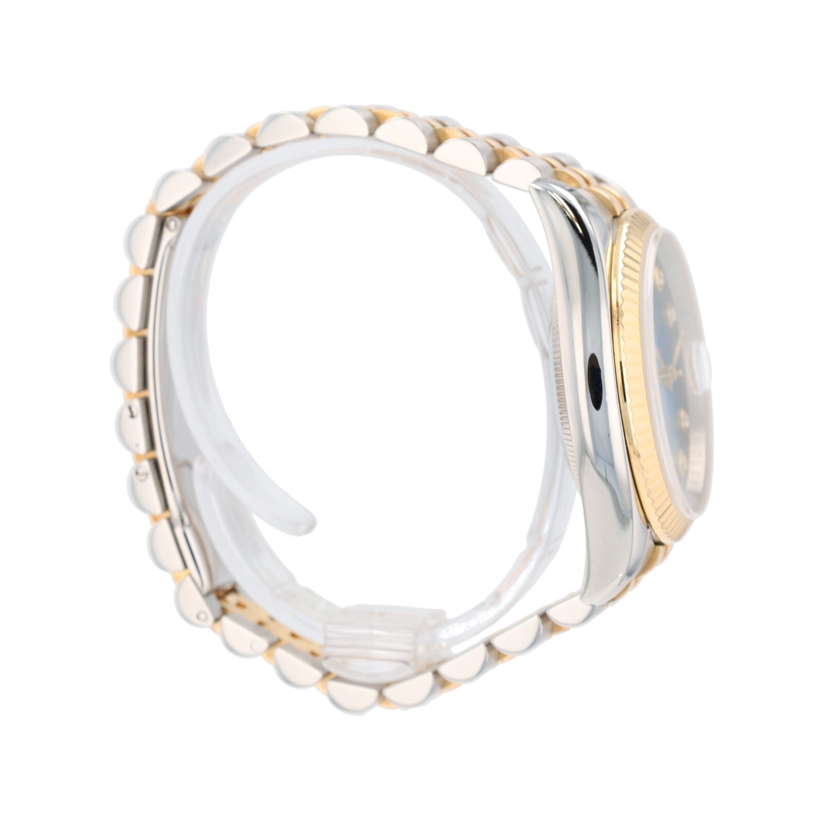 Rolex Datejust 116233 Blue Diamond Dial 36mm Fluted Bezel Jubilee Band ...