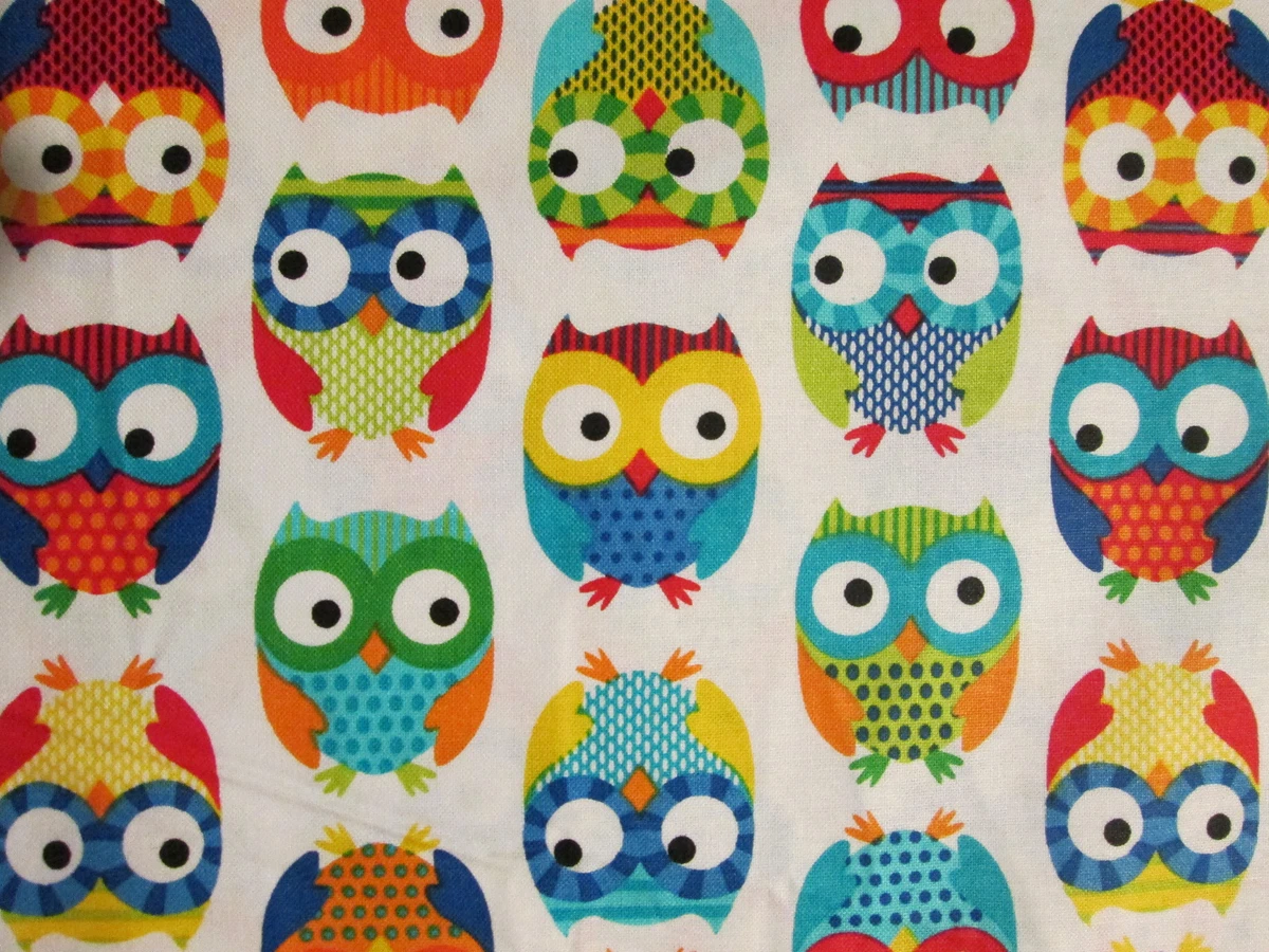Owl Pattern Fabric