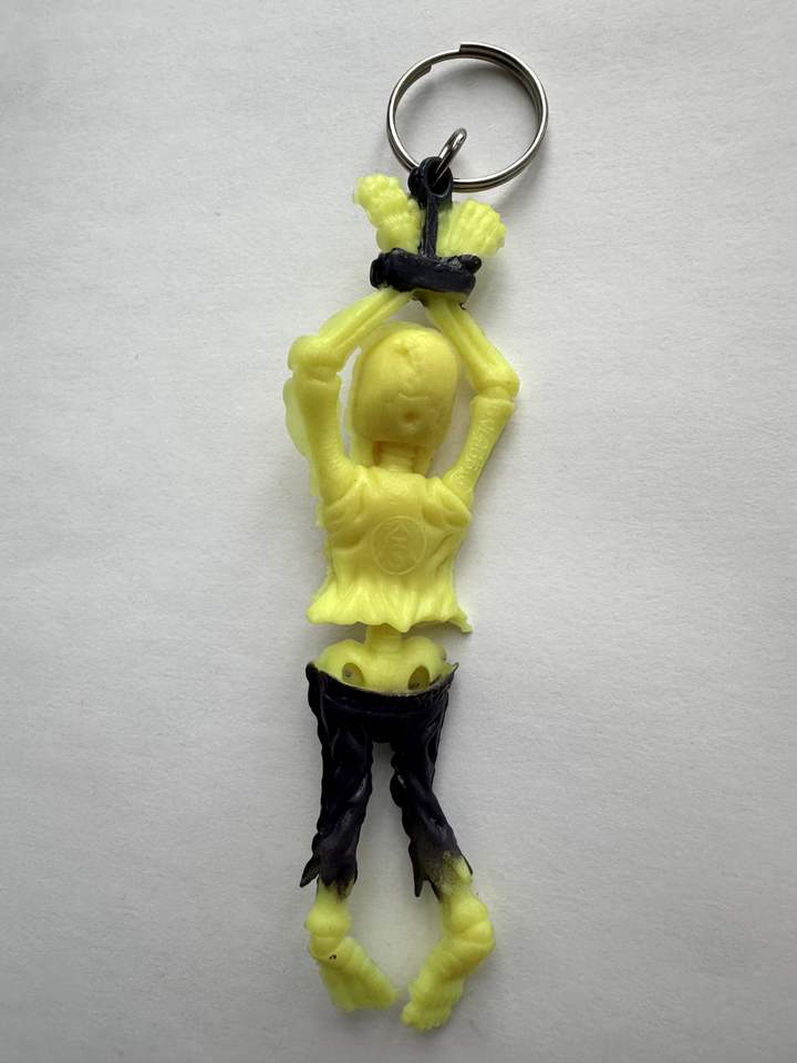 Spooky Kooky Skeleton Rubber Monster Jiggler Forgotten Prisoner Torture ...