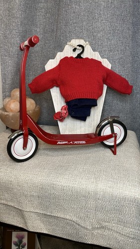 Vintage American Girl Red Radio Flyer Scooter & Outfit | eBay