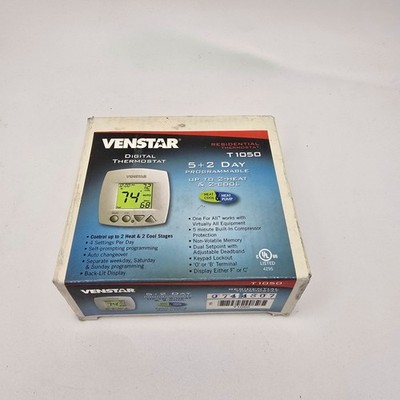 Venstar T1050 Residential Digital Thermostat 5+2 Day Programmable 2 ...