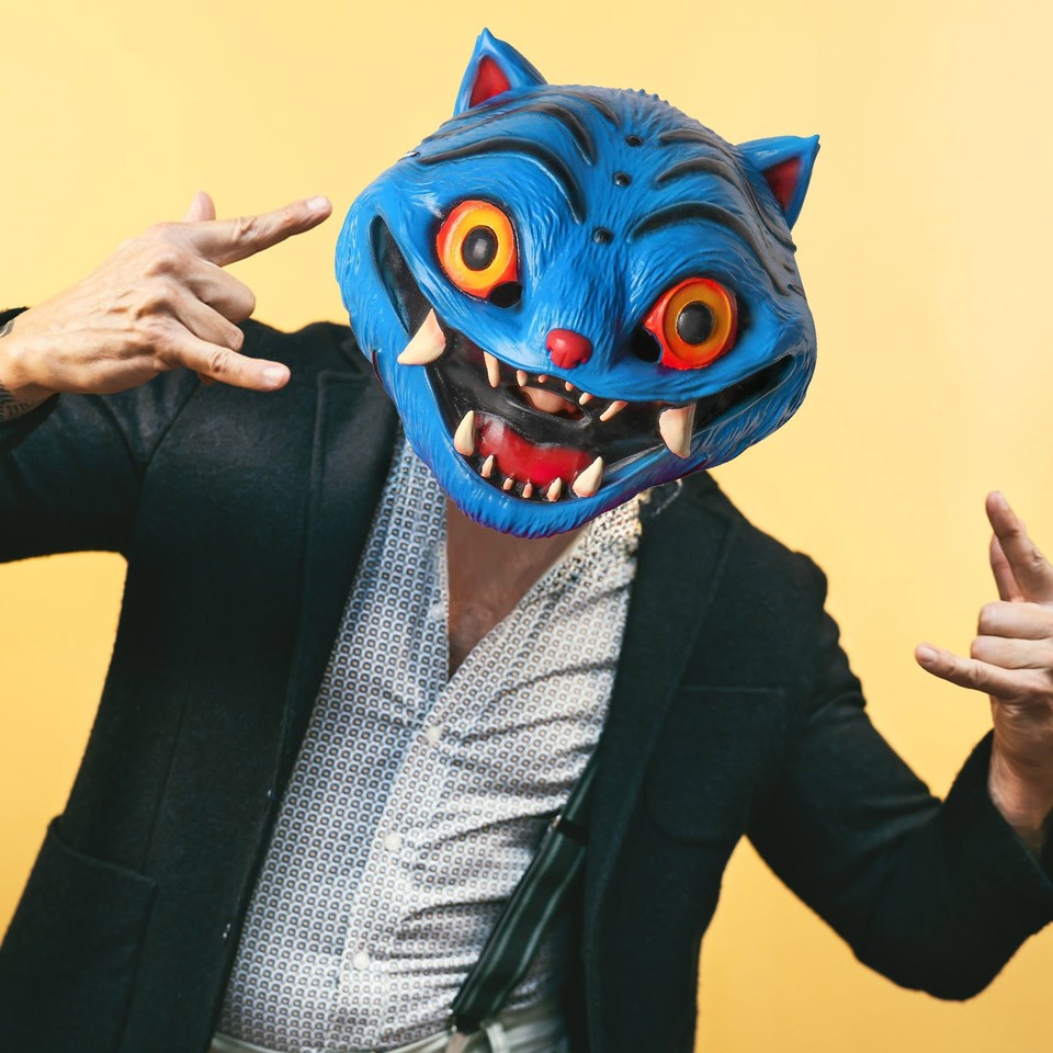 KPop Demon Hunter Latex Mask Derpy Tiger Face Cosplay Party Costum ...