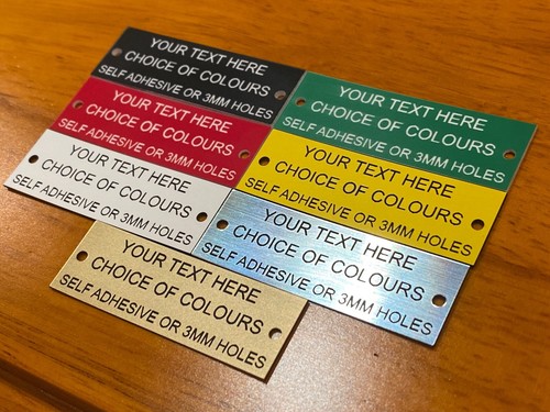 Manufacturer Plaque Placards ID Name Plates Label [1.2H Custom ...