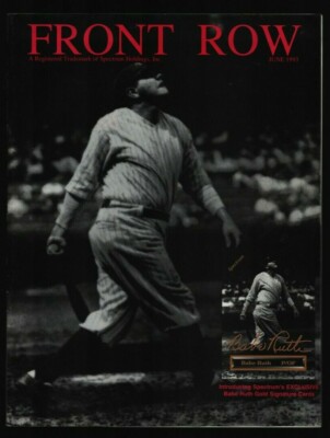 Front Row Magazine June 1993 BABE RUTH Cover w/ Original Inserts Incl ...