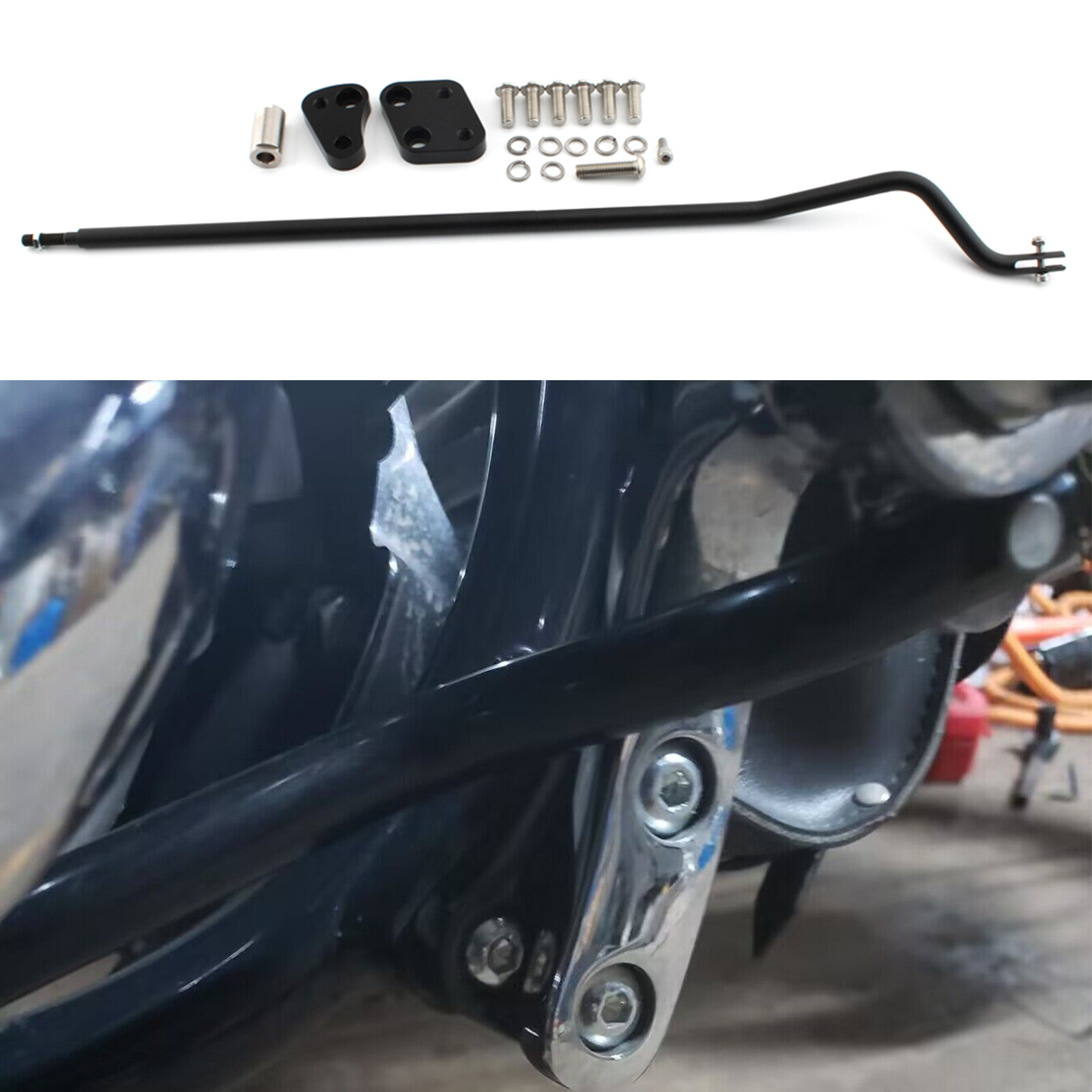 Reduced Reach Forward Control Adapter Kit for Harley Dyna 2006-2017 Fat ...