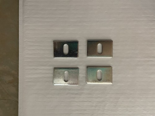 Rectangle washers 2 1/2 in. X 1 5/8 in. X 3/16 thick w/ 3/8 in. slotted ...