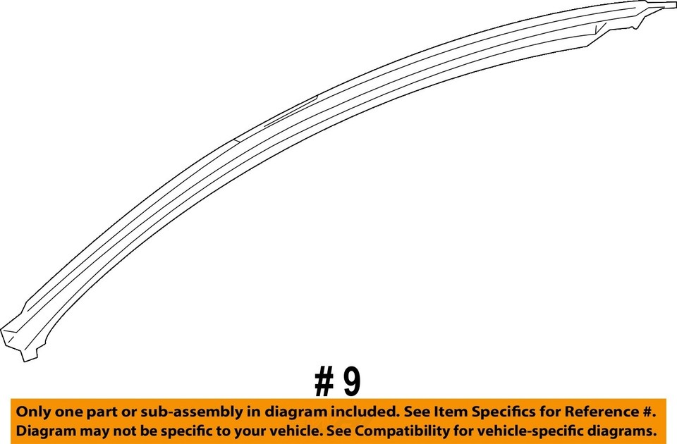 GM OEM 16-23 Malibu Roof Roof Components-Rail Reinf 23236423 | eBay