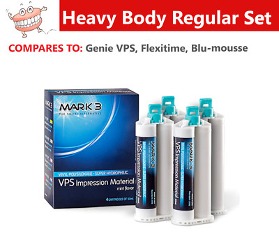 MARK3 HEAVY BODY REGULAR SET VPS PVS Dental Impression Material 50ML ...