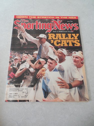 SPORTING NEWS Magazine, APRIL 6, 1998, UNIVERSITY OF KENTUCKY WILDCATS ...