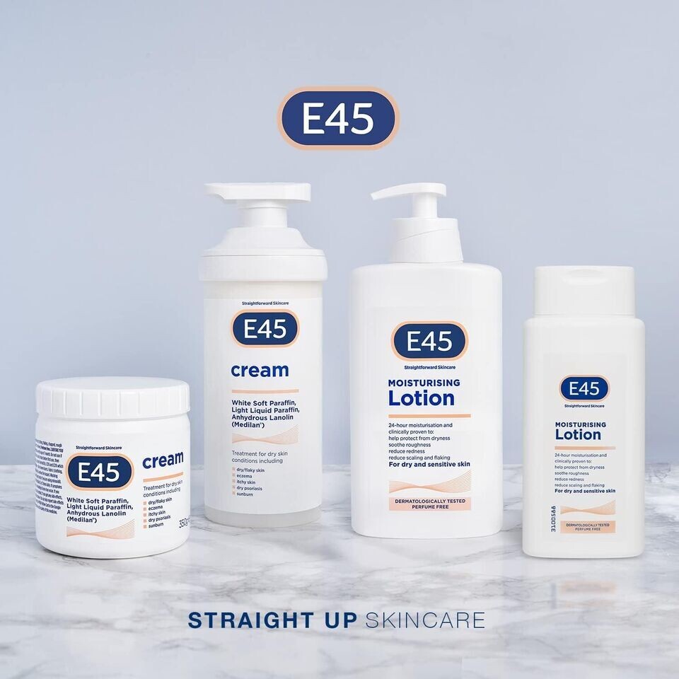 5 X E45 Body Lotion 500ml - E45 Moisturising Lotion with Pump | eBay UK