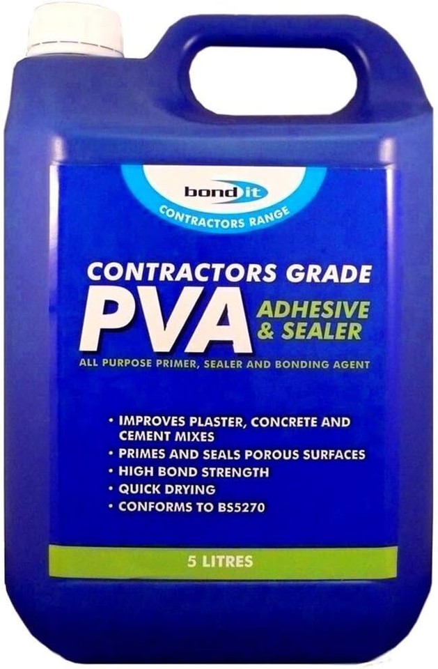 Bond it PVA Adhesive & Sealer Contractors Grade 5L | eBay UK