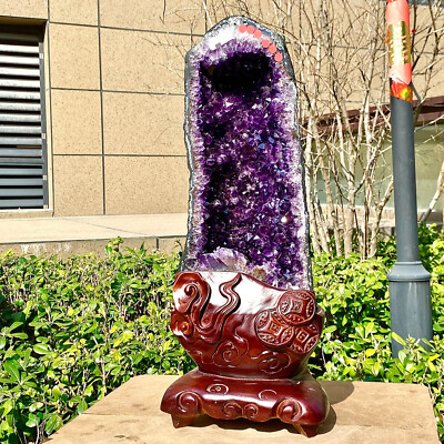 26.31LB Natural Brazilian Amethyst Crystal Cave Stone Cluster Quartz ...