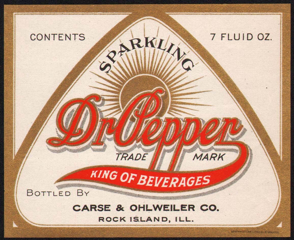 Dr Pepper Can Label