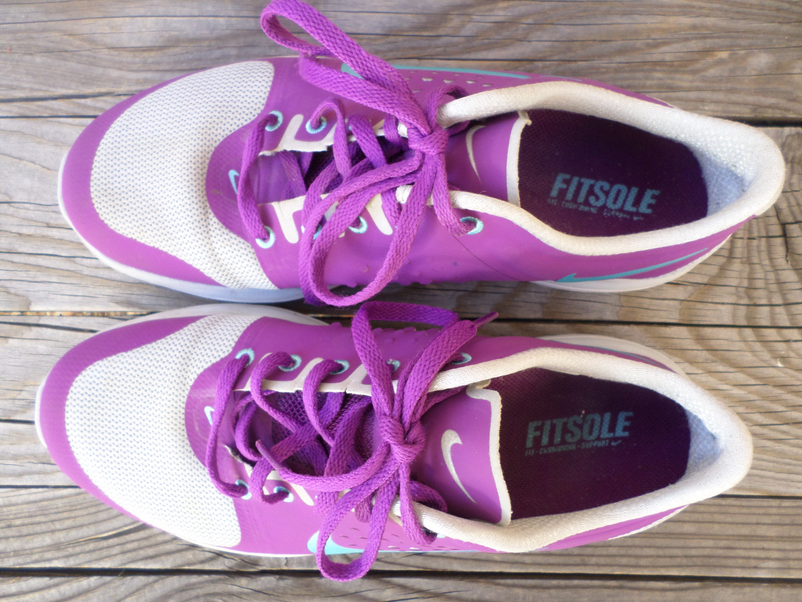 Nike Fitsole "FS Lite Run" Purple Gray Running shoes.… - Gem