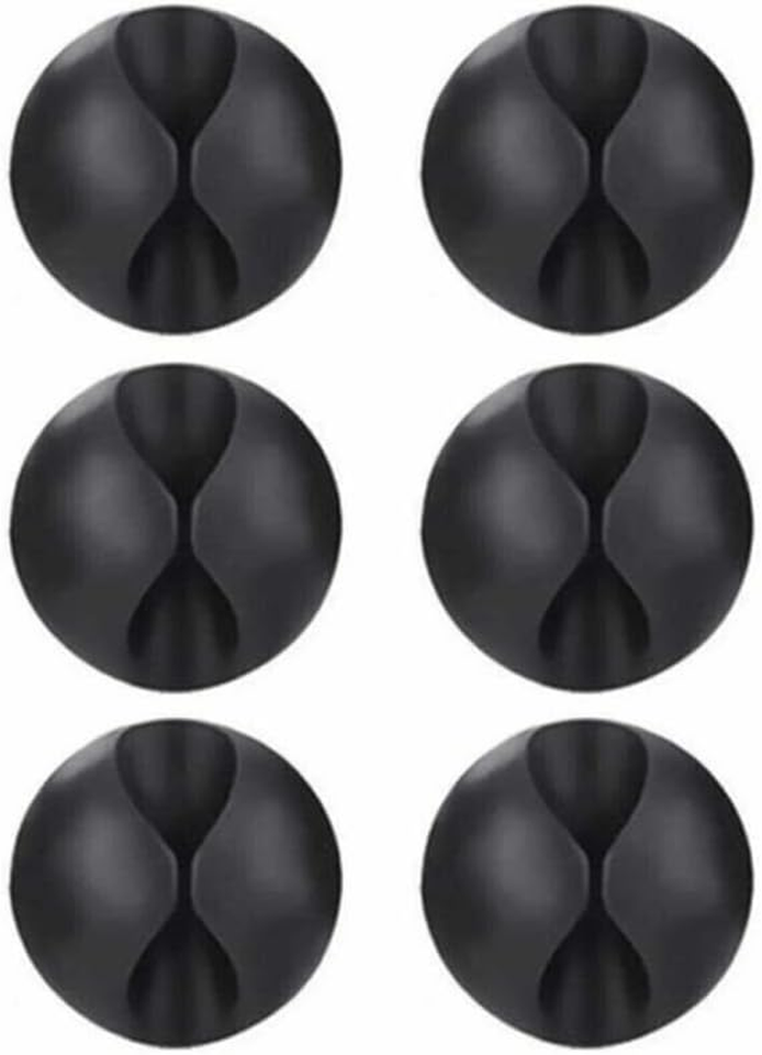 6-18 Cable Clips Tidy Cord Lead Organiser USB Charger Holder Drop ...