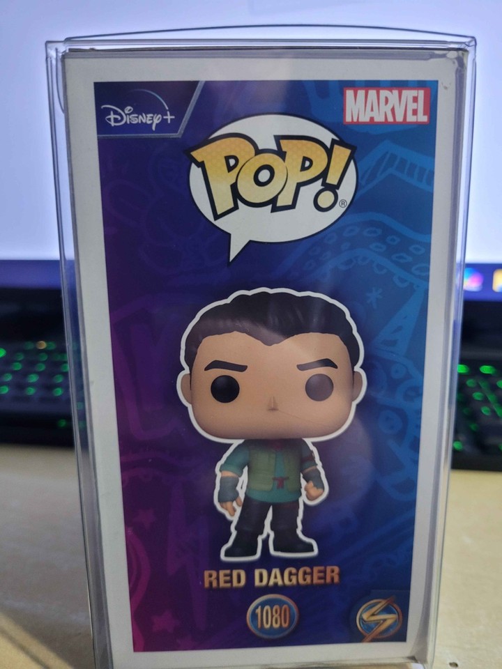 ms marvel red dagger funko pop in pop protector new | eBay UK