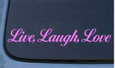 Live Laugh Love Car Vinyl STICKER DECAL Style1 | eBay