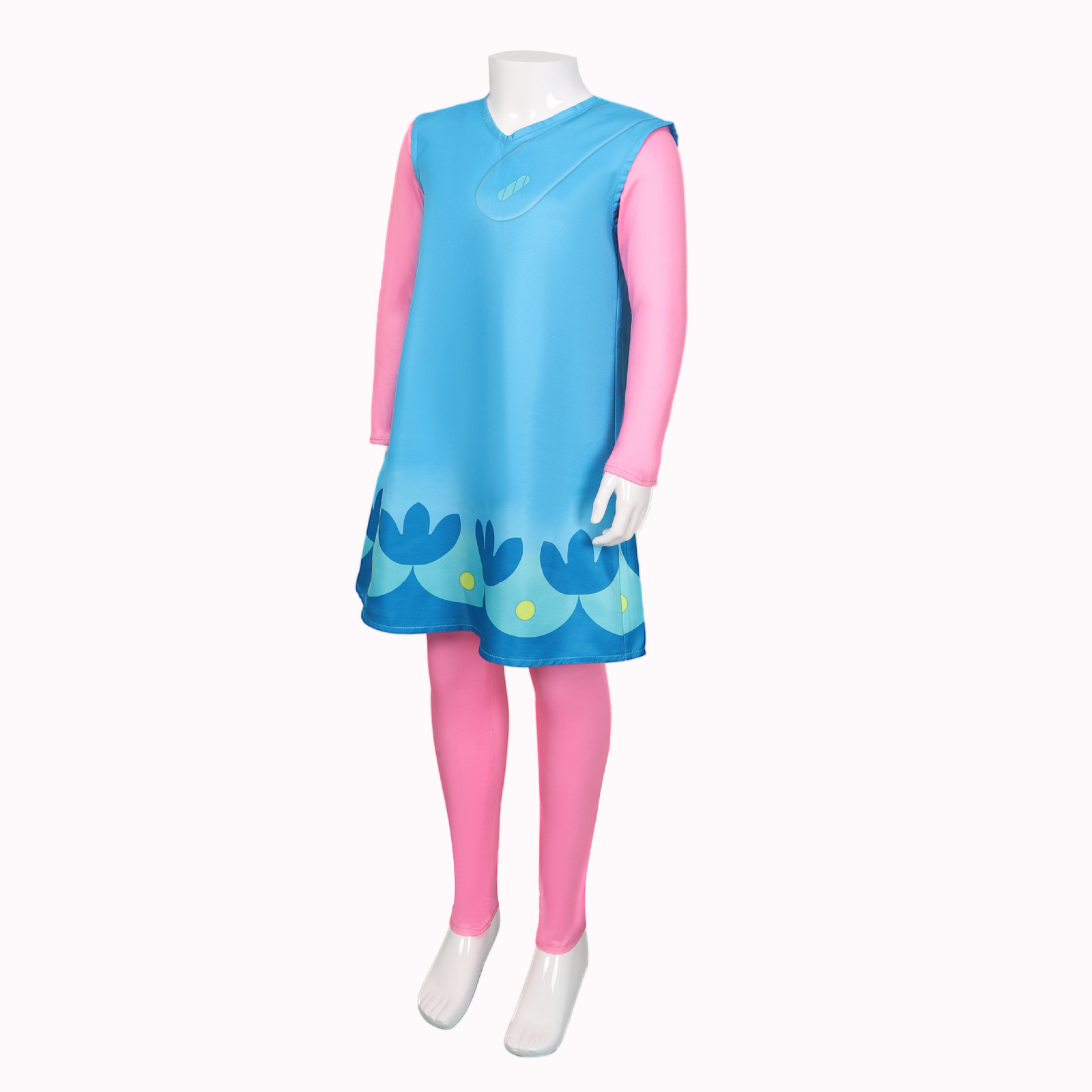 Cosplay Trolls Princess Poppy Kids Dresses Costume Halloween Masquerade ...