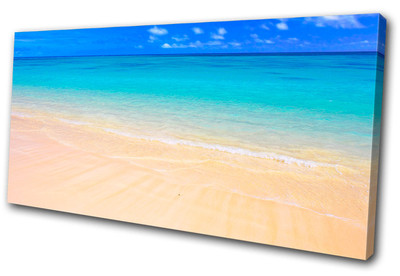 Sunset Seascape Beach SINGLE TOILE murale ART Photo Print | eBay