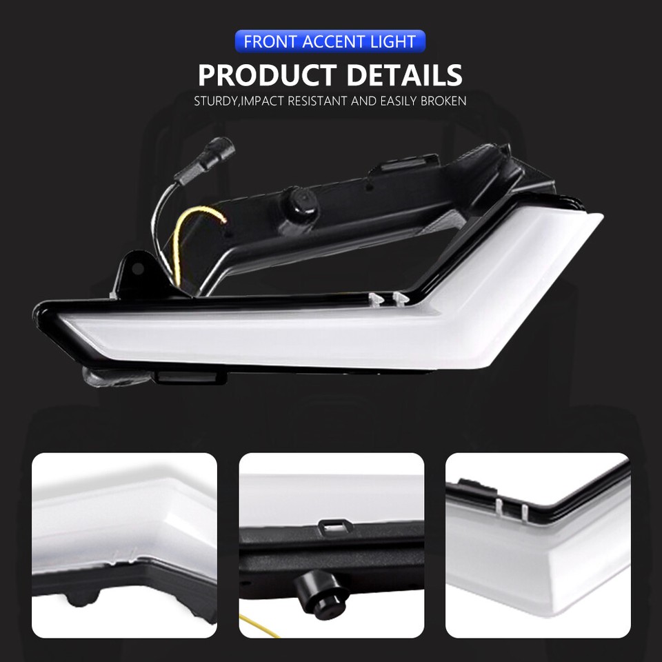 LED Front Signature Light w/Flashing Light For 2020+ Can Am Defender ...