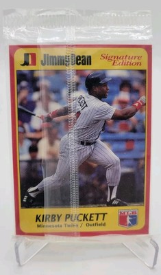 1991 Jimmy Dean Signature Edition Kirby Puckett And Will Clark Sealed ...