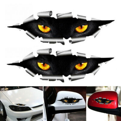 2PCS Universal Black Sticker Decal Car Bumper Window Stickers Auto ...