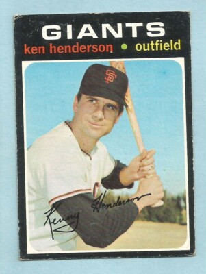 1971 Topps Baseball Ken Henderson #155 San Francisco Giants EX | eBay