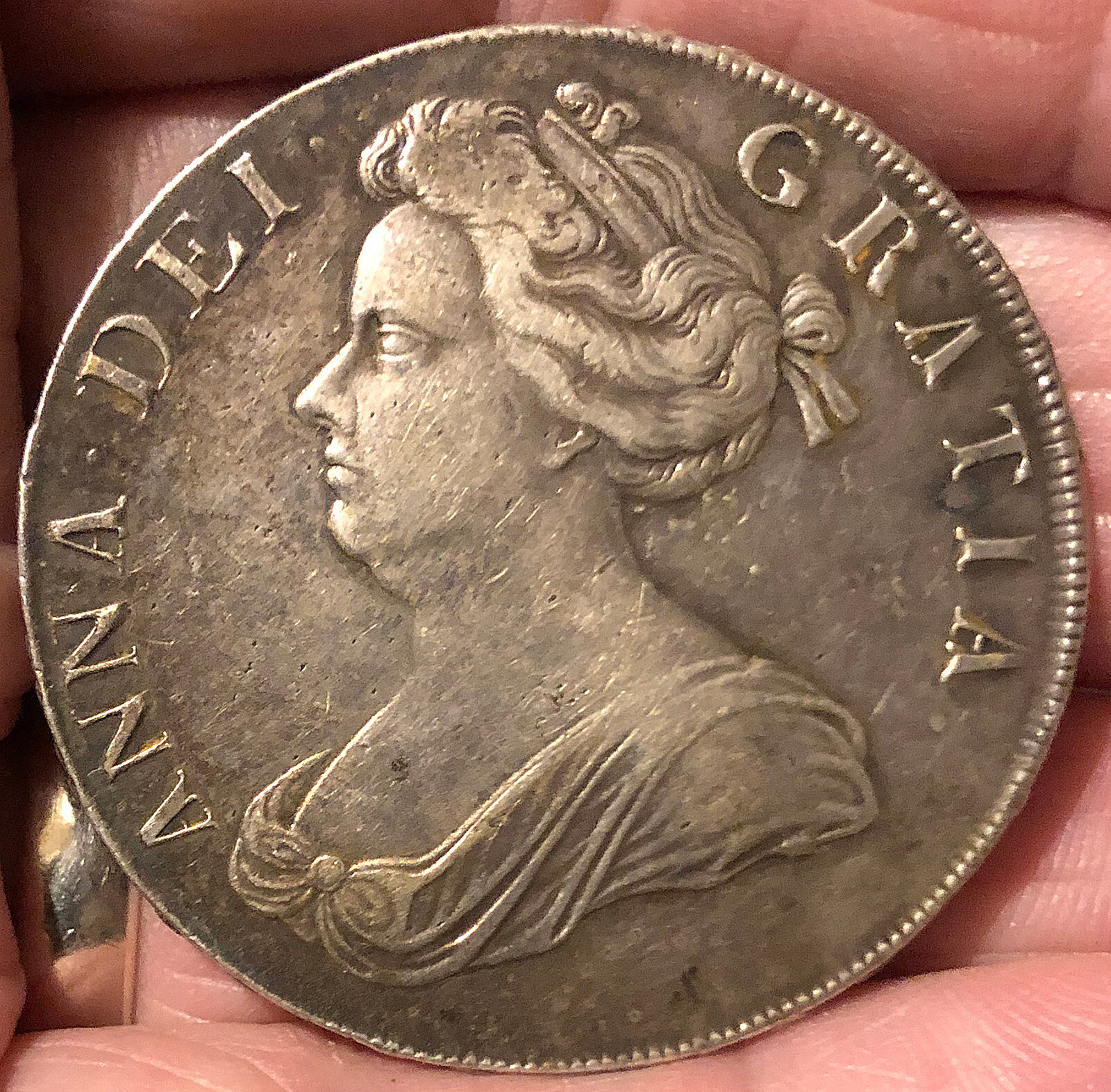 1707 Crown Septimo - Queen Anne British Silver Coin | eBay UK