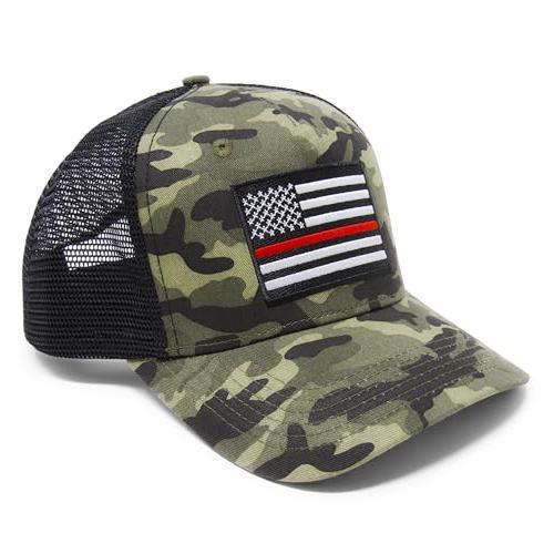 Thin Red Line Hat – Trucker Cap, Baseball, Snapback, Hat Mesh Back ...