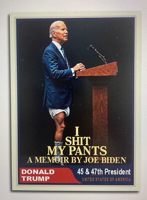 Donald Trump 2024 “Team Trump” Custom ACEO Card MAGA Buh Bye Poopy ...