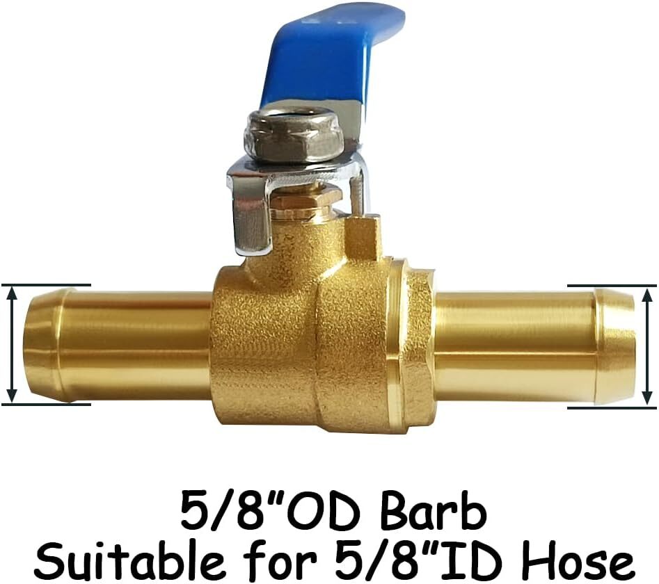 Brass 5/8 Inch Heater Control Valve Car Heater Air Conditioning Ball ...