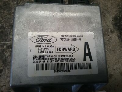 FORD FALCON BA A TYPE AIRBAG / RESTRAINTS MODULE 3R23 - 14B321 - AF | eBay