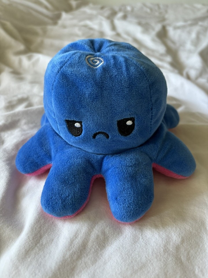 Reversible Octopus Happy Mad Cute Pink Blue | eBay