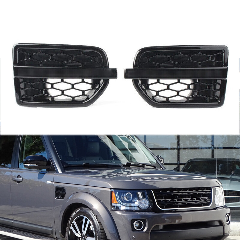 Pair Black front Grille Air Intake Fender Vent Grill For Land Rover LR4 ...