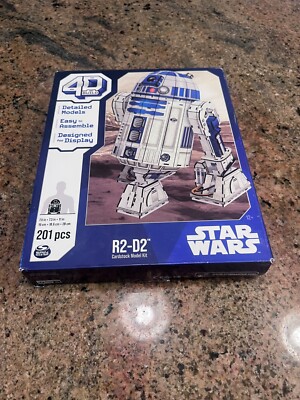 STAR WARS R2-D2 Cardstock Model Kit - 201 Pieces - 4D Build - BRAND NEW ...