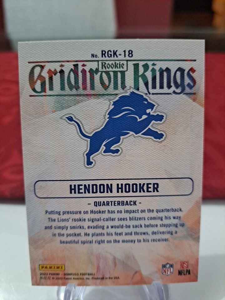 2023 Donruss Football HENDON HOOKER #RGK-18 RC Rookie Gridiron Kings ...