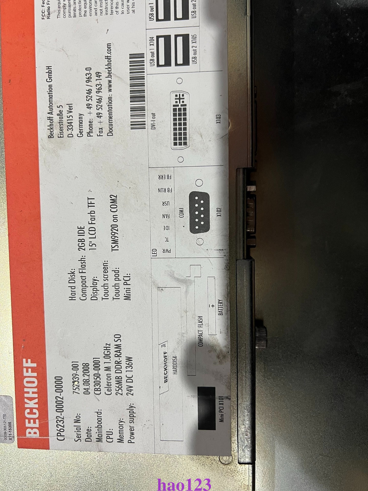 CP6232-0002-0000 CP6232-0002-0000 Beckhoff touch screen Fast Shipping ...