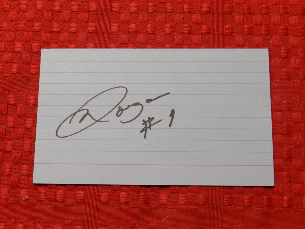 Morgan Shepherd Autograph Nascar Autographed 3x5 Index Card Free ...