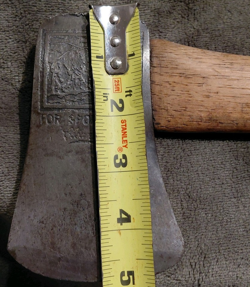 Clean Cut For Sportsmen Embossed Bear Single Bit Axe Head Hatchet | eBay