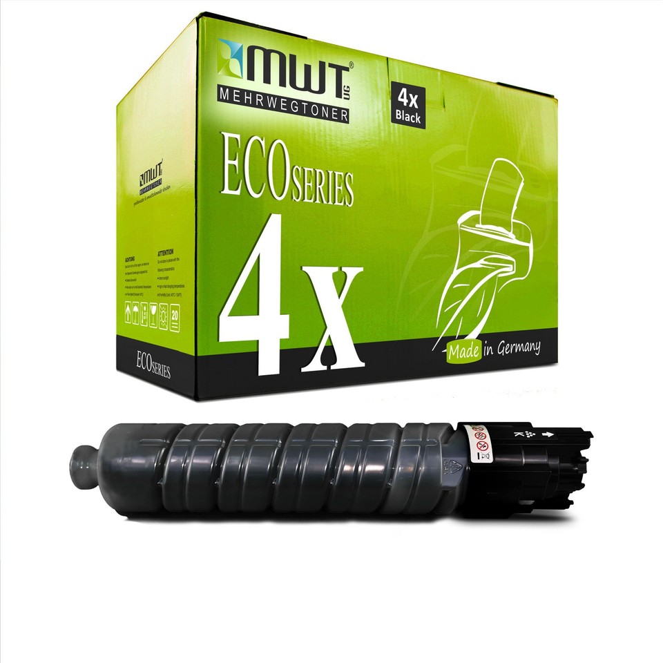 4x Toner SCHWARZ f r Ricoh Aficio MP C-401-sp MP C-300-ht MP C-300-hw ...