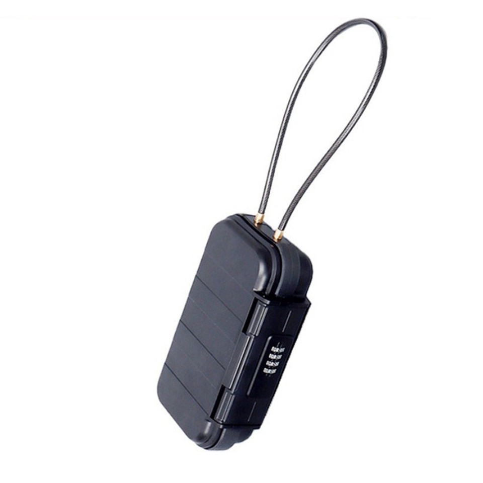 Portable Storage Box Beach 4-Digit Combination Lock with Steel Wire ...