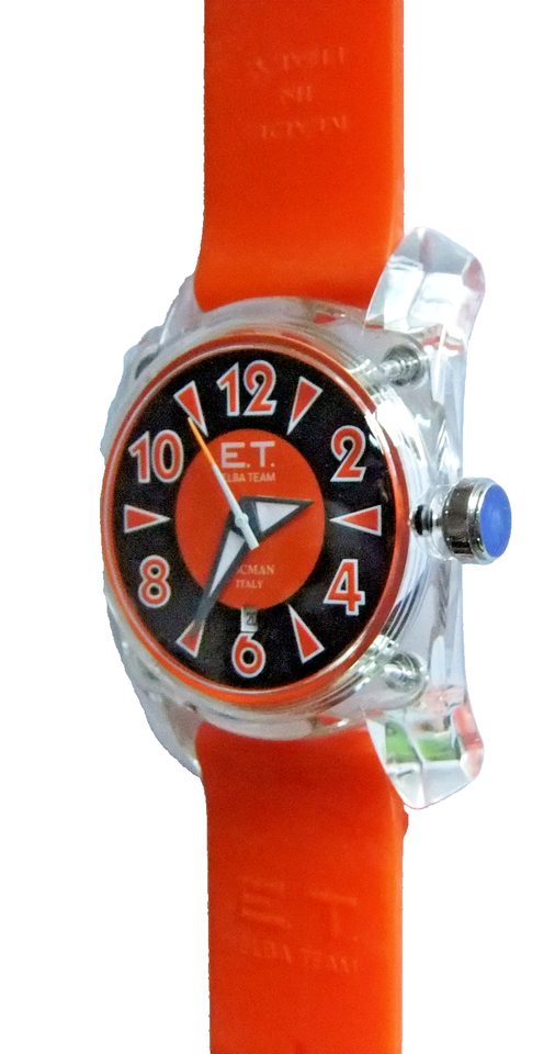 ET ELBA TEAM LOCMAN WATCH Ref.330 BLACK/ORANGE NEW -NWOT, BOXED, Made ...