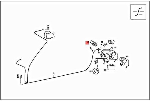 Genuine MERCEDES 190 C123 C124 S124 W123 W124 W201 Retaining Cap ...