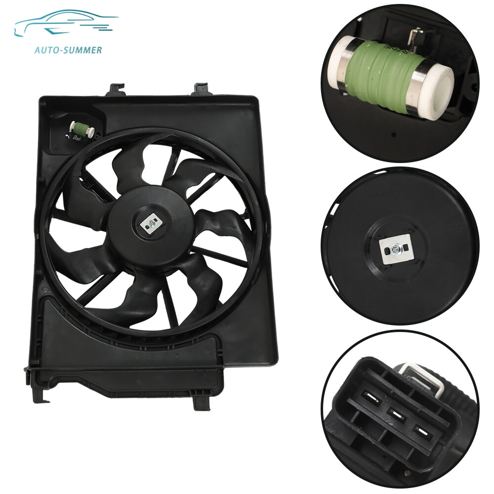 Radiator Cooling Fan For Hyundai Accent 2018-2022 Kia Rio 2018-2023 ...