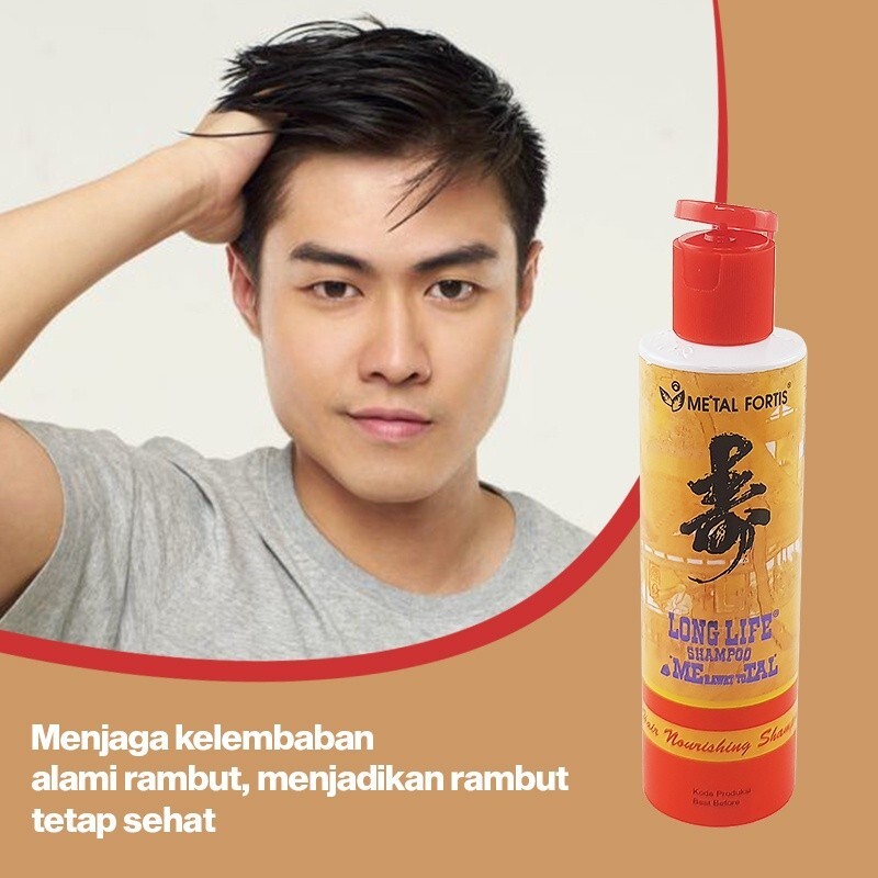 Package 2 Pcs METAL FORTIS Long Life Shampoo 100 ml and Hair Tonic 100 ...