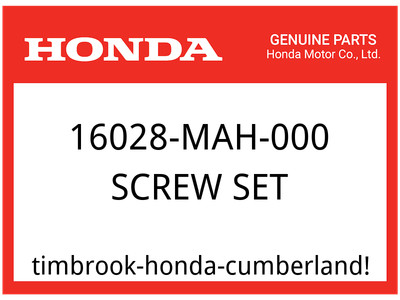 Honda OEM Part 16028-MAH-000 | eBay
