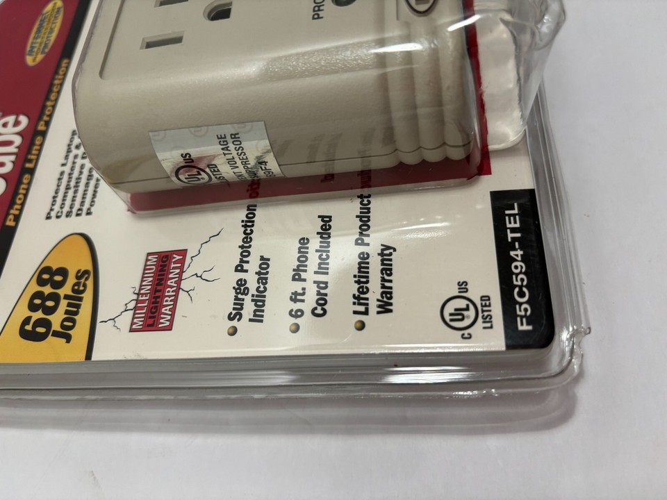 Belkin (F5C594-TEL) 688 Joules MasterCube Phone Line Protection **BRAND ...