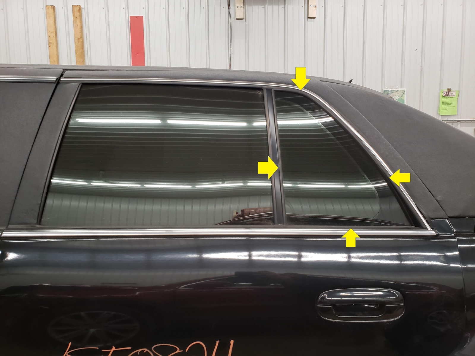 06-11 CADILLAC DTS DRIVER LEFT REAR SIDE PRIVACY TINT VENT GLASS WINDOW ...