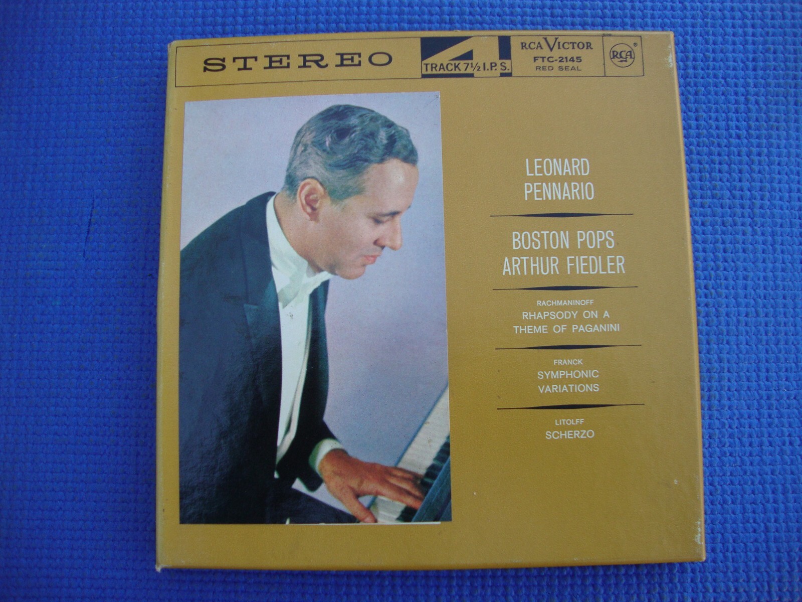Leonard Pennario "Rachmaninoff, Franck, Litolff" Reel Tape ~ 7 1/2 IPS ...