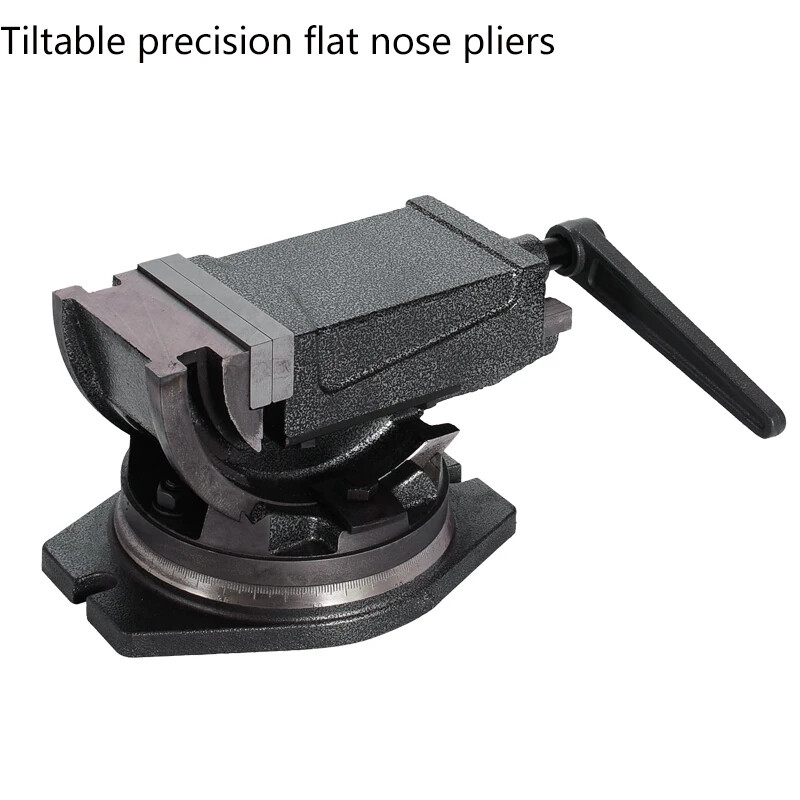 4/5 Inch Tiltable Two-way Angle Fixed Vise Flat Vise Precision ...